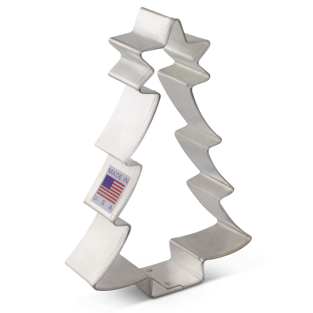 Christmas Tree w/Star Cookie Cutter - Bakerspantryandsupply.com