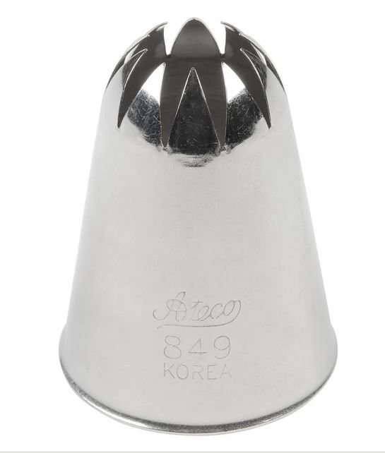 Ateco 849 Closed Star Tip - Bakerspantryandsupply.com