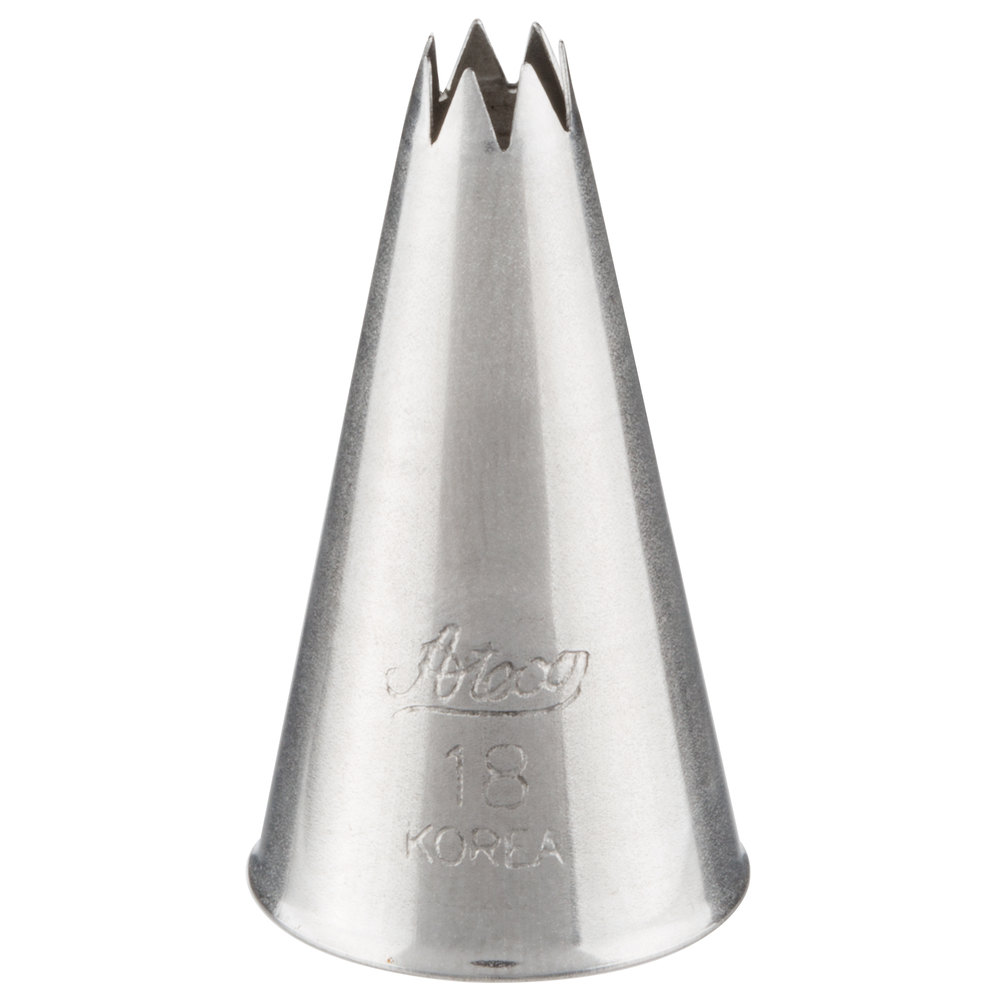 Ateco 18 Open Star Tip - Bakerspantryandsupply.com