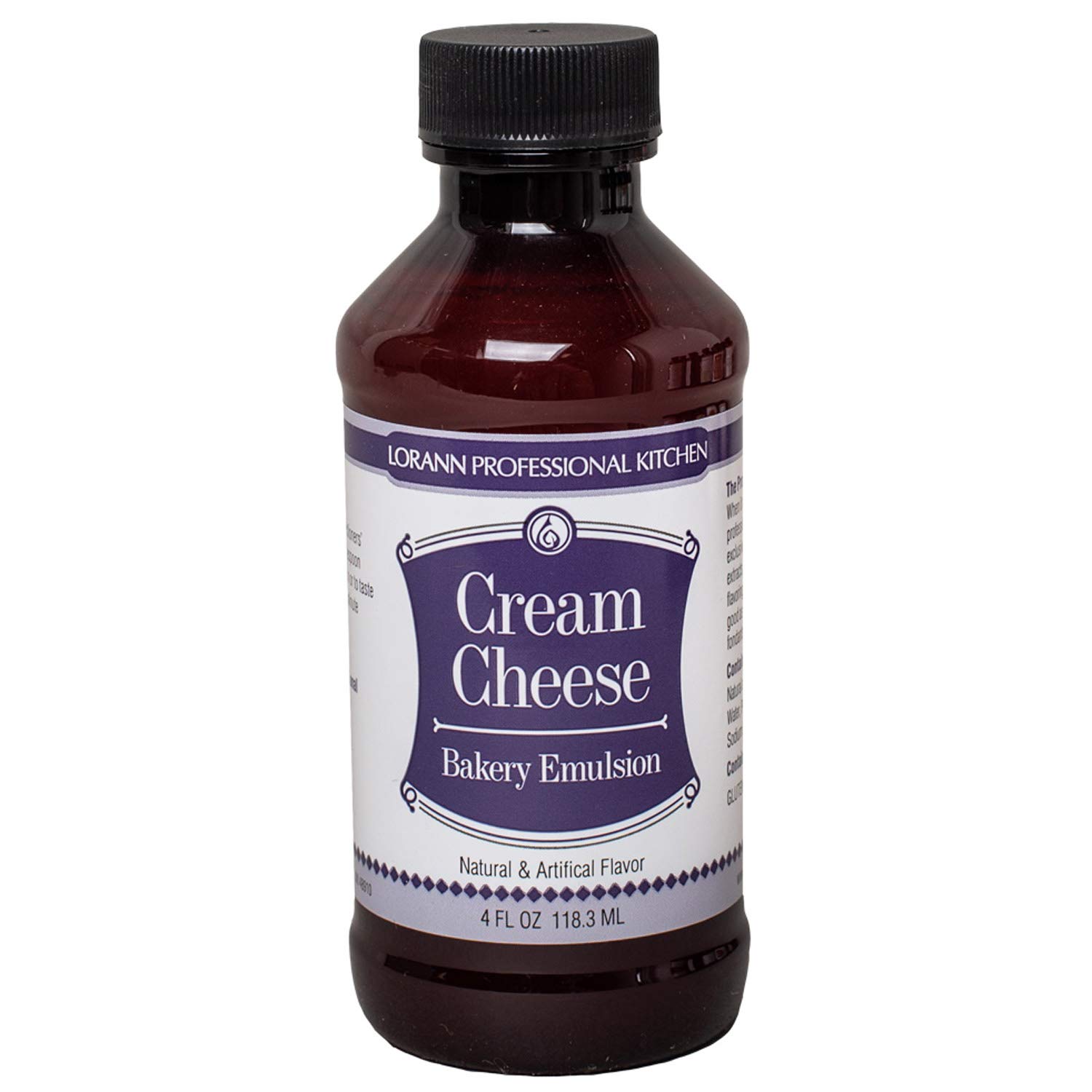LorAnn Cream Cheese Bakery Emulsion 4 oz. - Bakerspantryandsupply.com