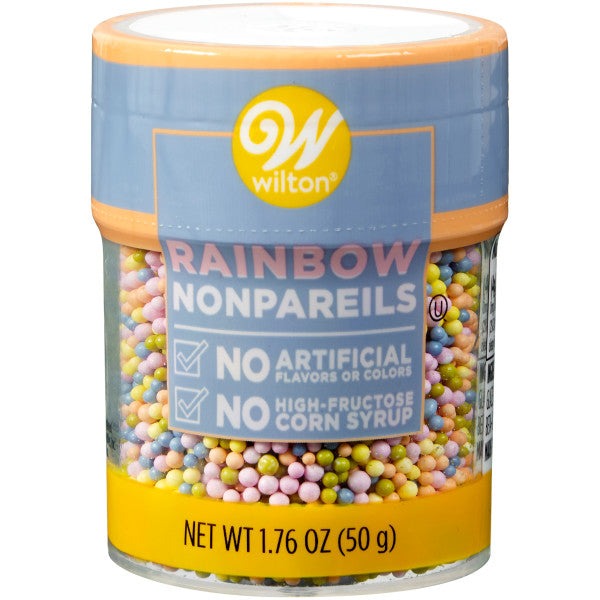 Wilton Naturally Flavored Rainbow Nonpareils Sprinkles, 1.76 oz ...