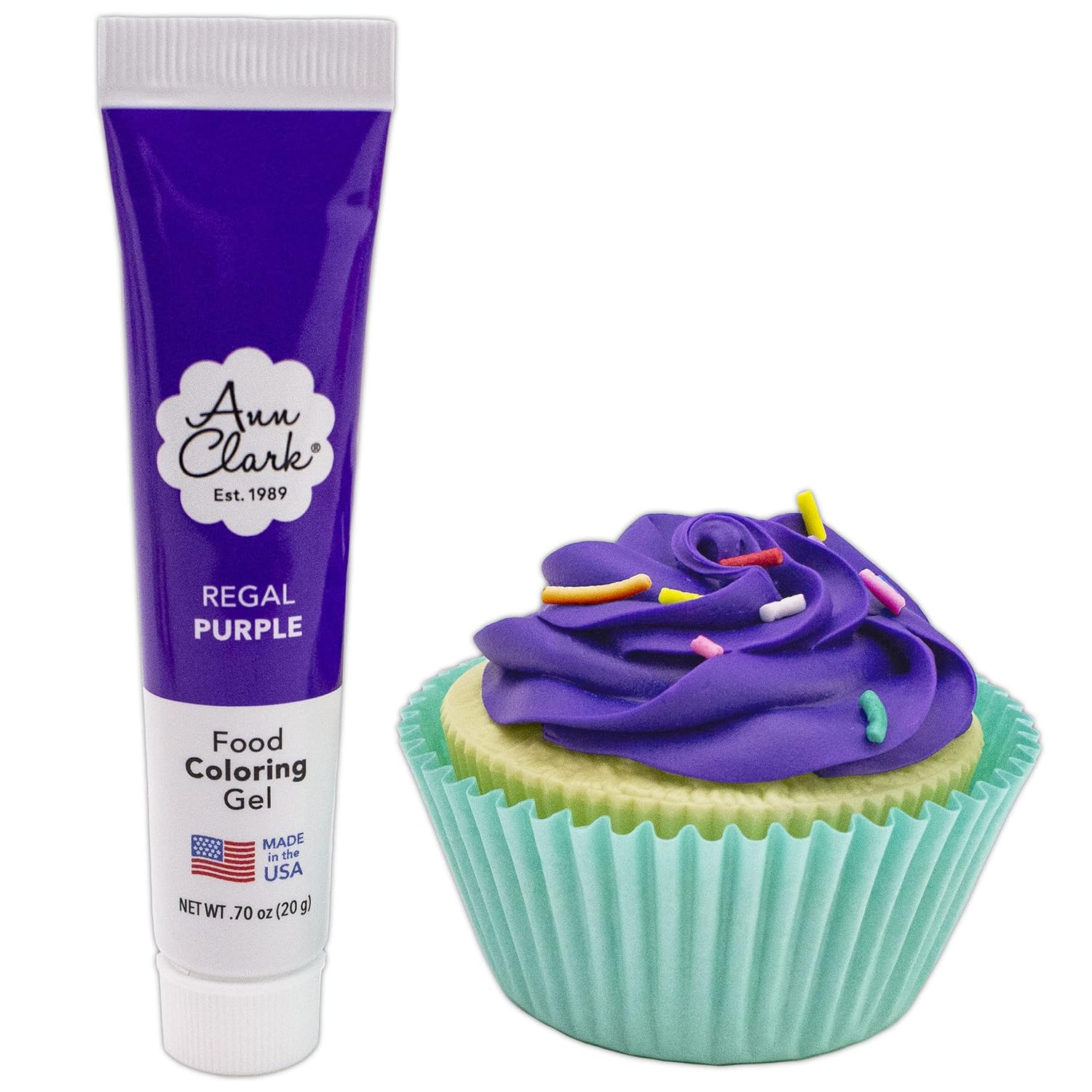 Ann Clark Regal Purple Food Coloring Gel, .70 oz. (20 g ...