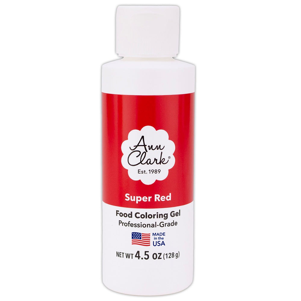 Ann Clark Super Red Food Coloring Gel, Large 4.5 oz. Bottle ...